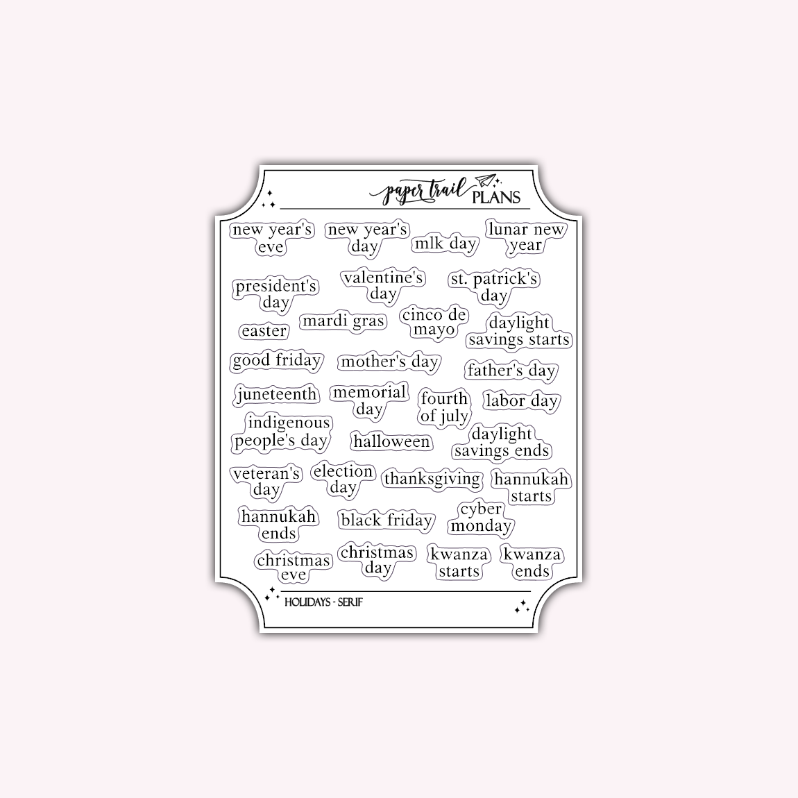 Serif Scripts – Paper Trail Plans