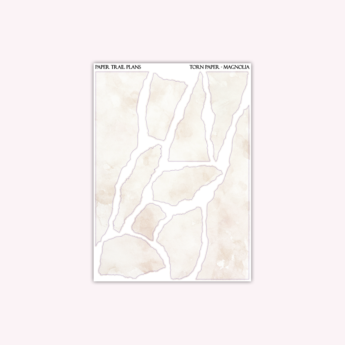 Torn Paper – Paper Trail Plans