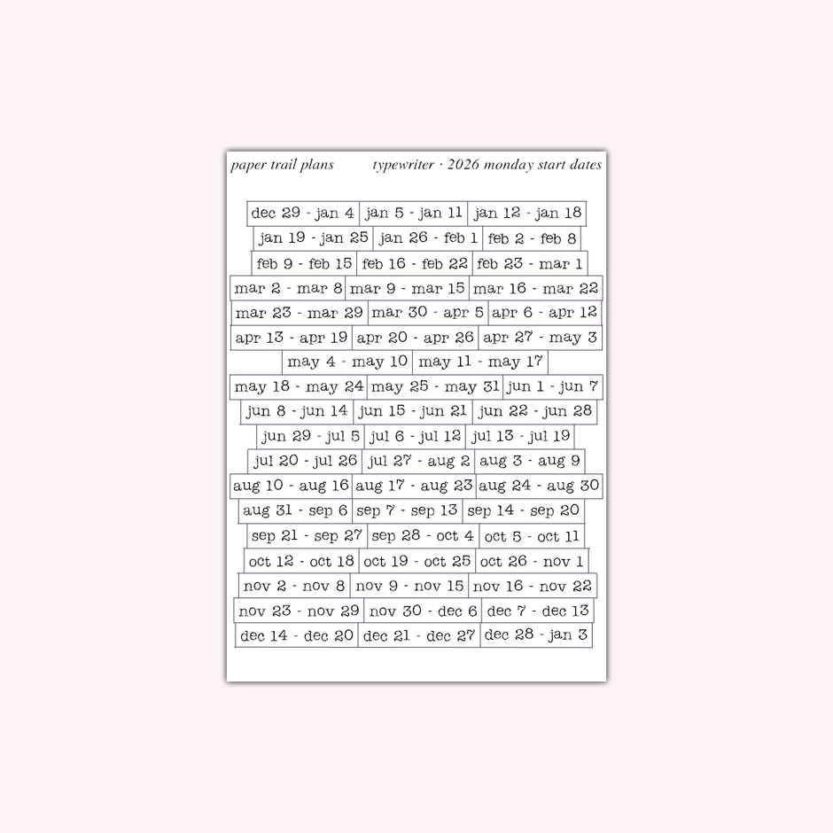 All Products – Paper Trail Plans