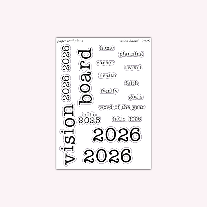 2026 Vision Board Script Sampler – Paper Trail Plans