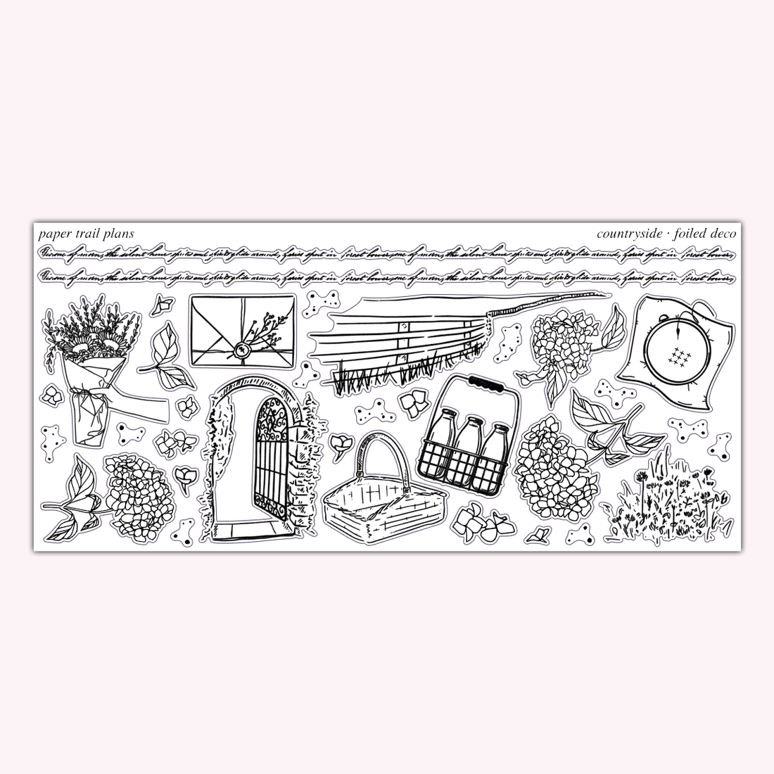 Countryside - Foiled Deco – Paper Trail Plans