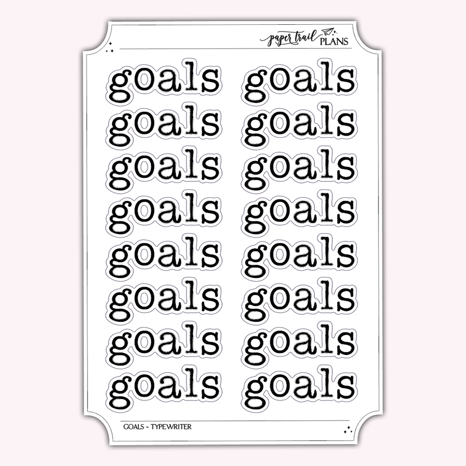 Paper Trail Plans Sticker Shop