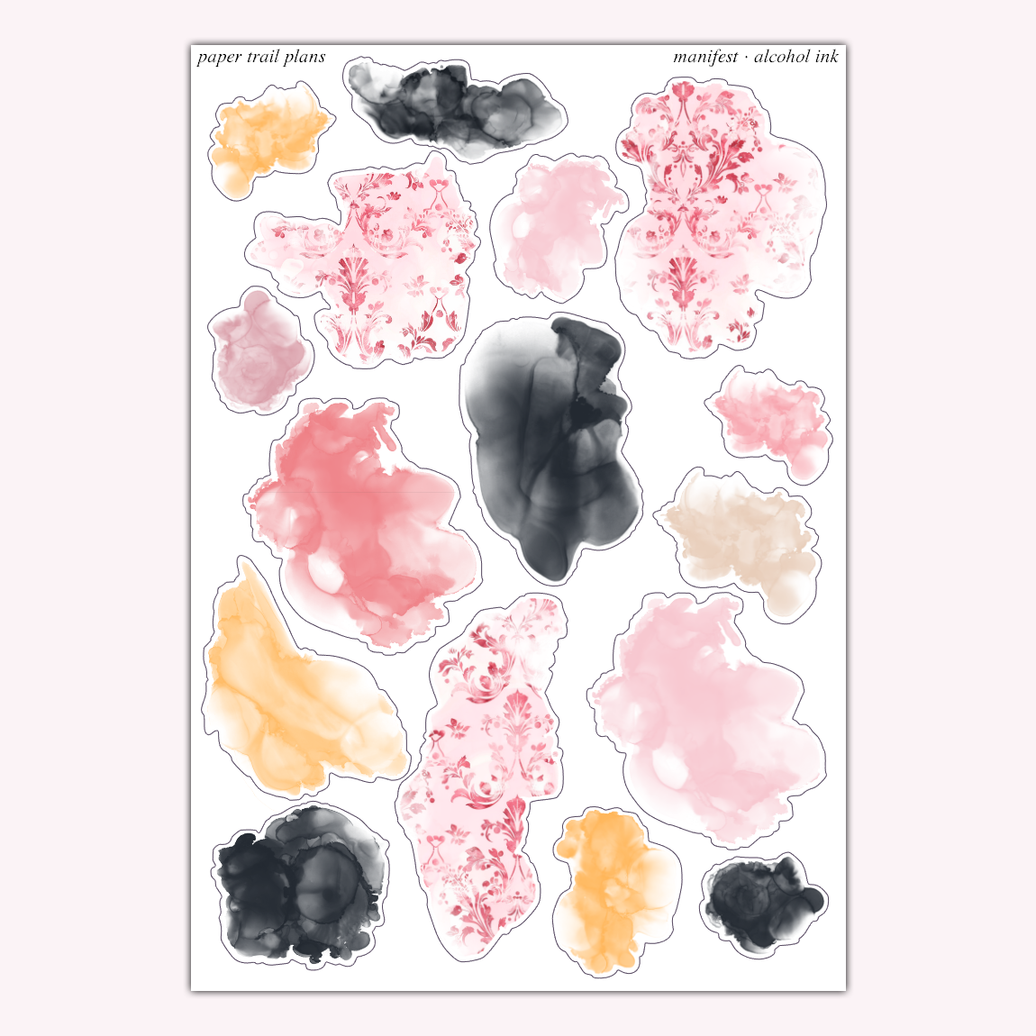 Manifest - Alcohol Ink – Paper Trail Plans