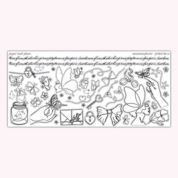 Metamorphosis - Foiled Deco – Paper Trail Plans