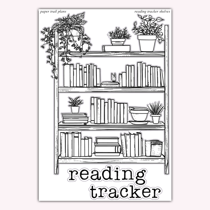 Reading Tracker Shelves – Paper Trail Plans