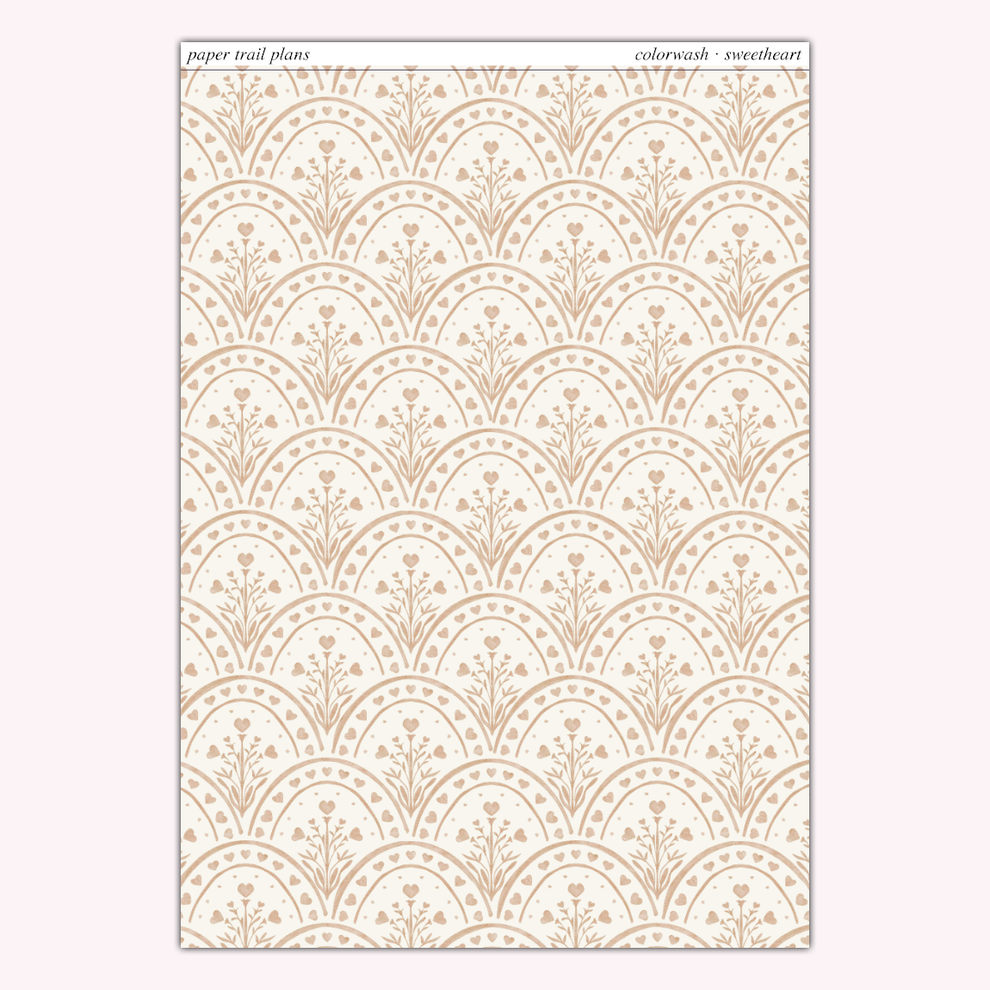 Sweetheart - Colorwash – Paper Trail Plans