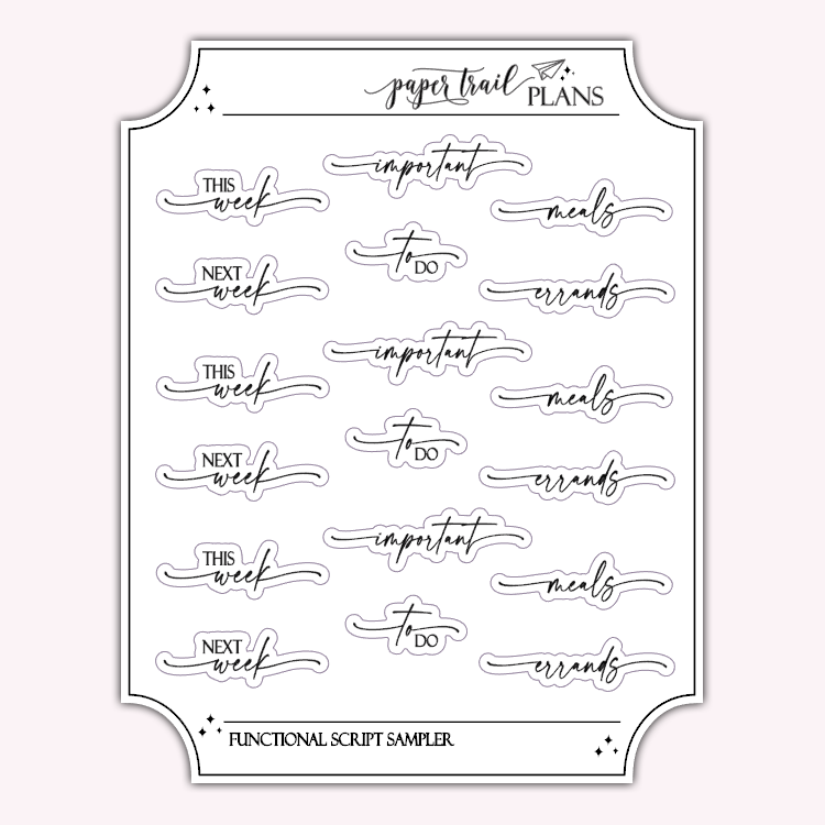 Samplers & Former Freebies#N# – Paper Trail Plans