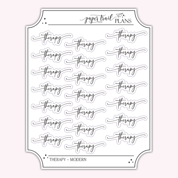Therapy - Modern – Paper Trail Plans